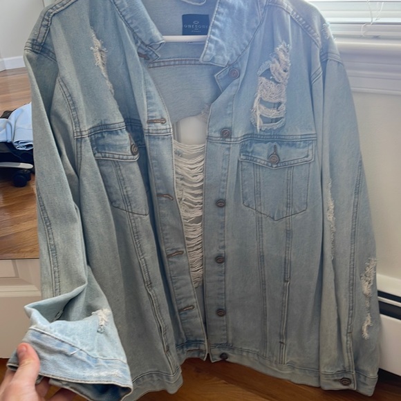 Jackets & Coats | Womens Distressed Jean Jacket | Poshmark